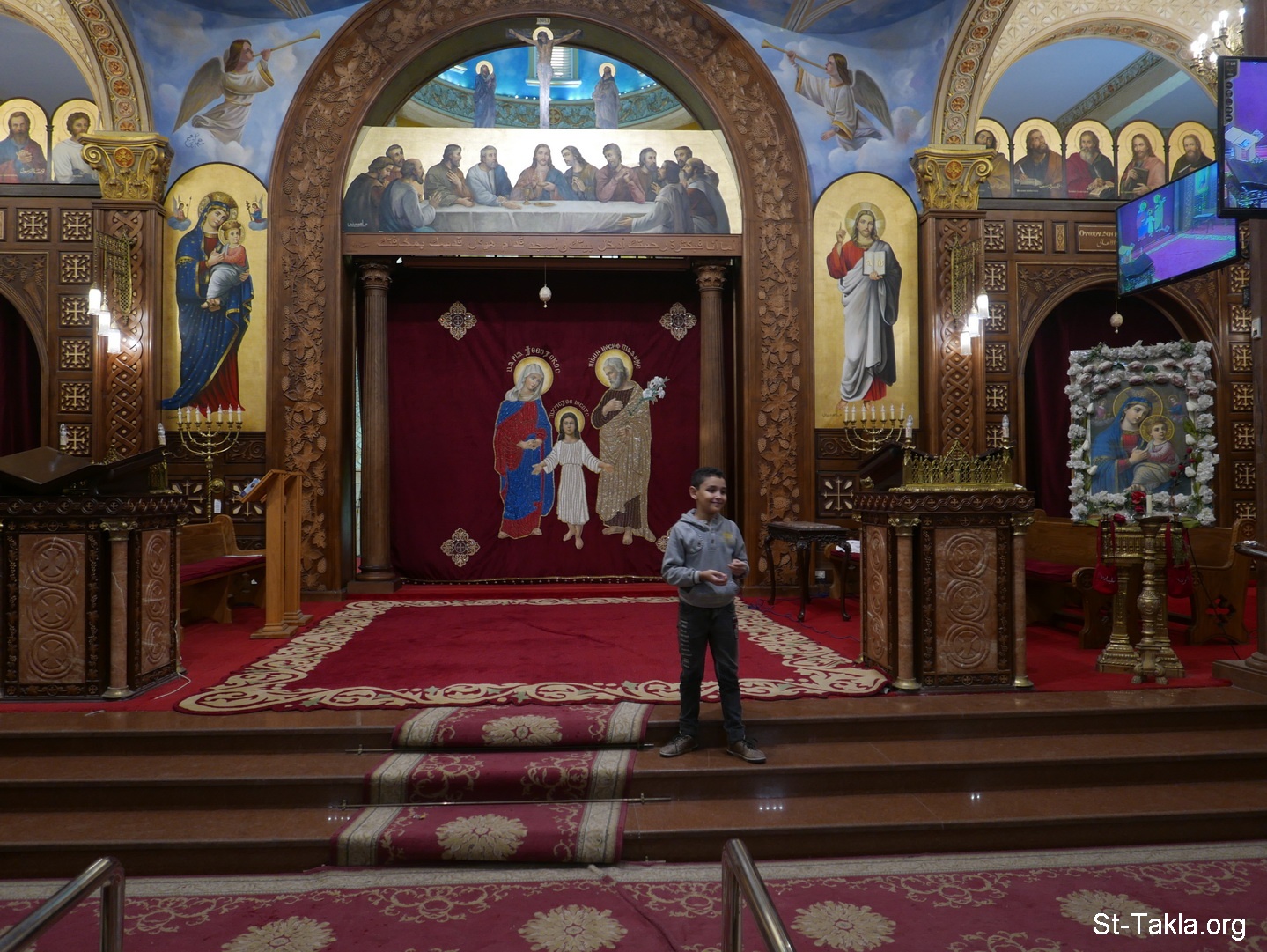 Image: St. Mary and St. Joseph Coptic Orthodox main Church, Smouha ...