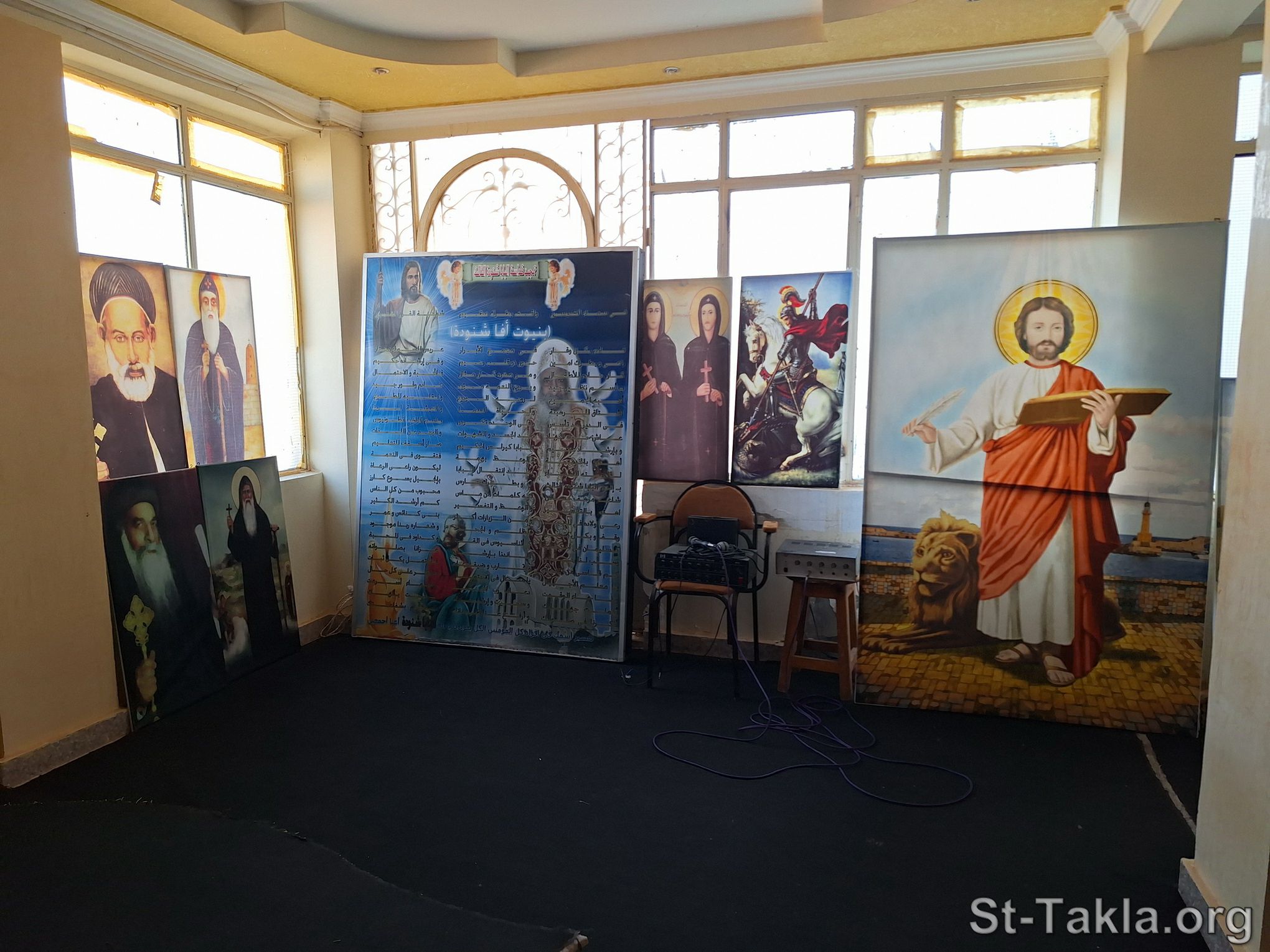 Image: Hall of the Retreat House, St Pishoy Monastery, Wadi El Natrun ...
