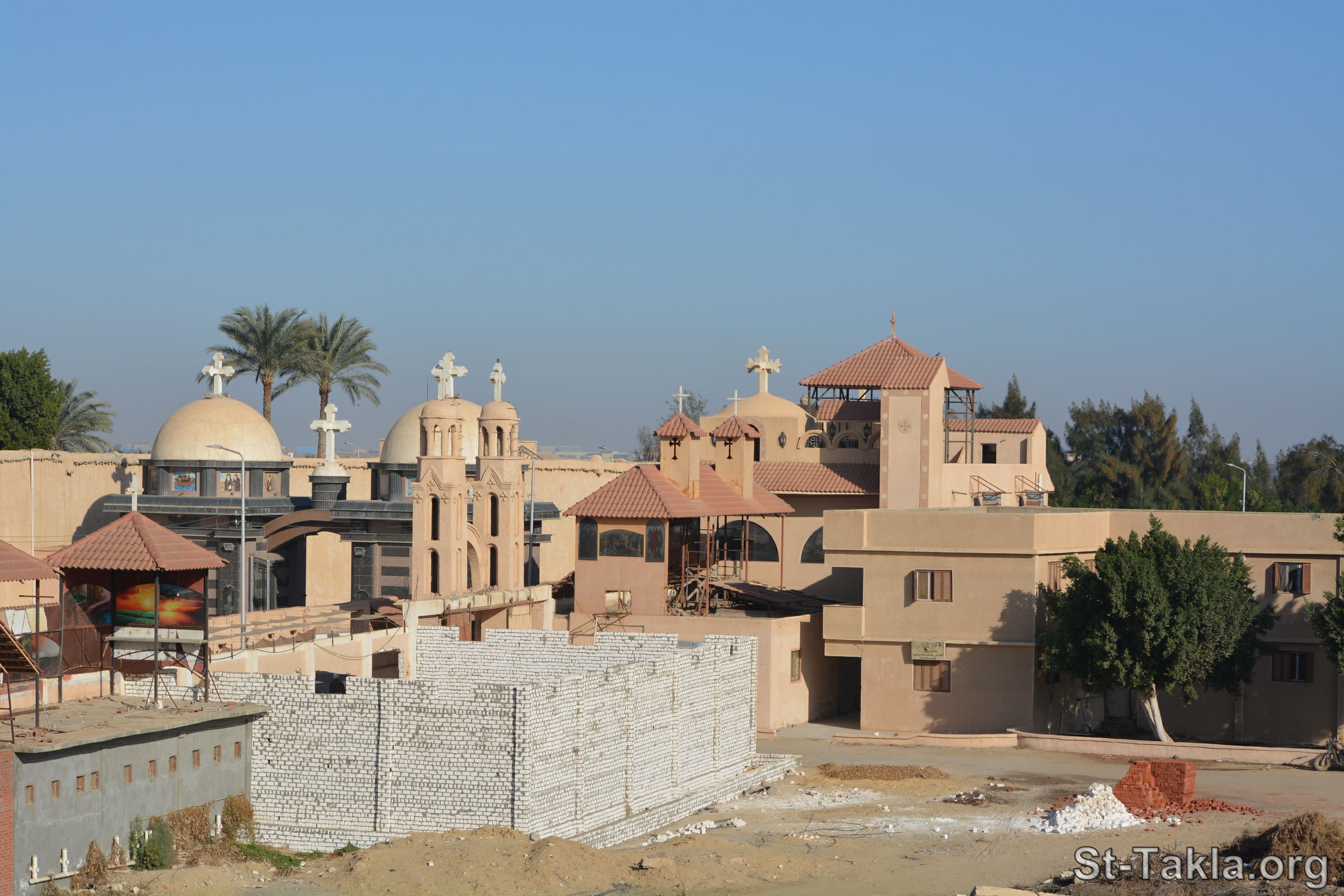 Image: Roof of the Retreat House, St Pishoy Monastery, Wadi El Natrun ...