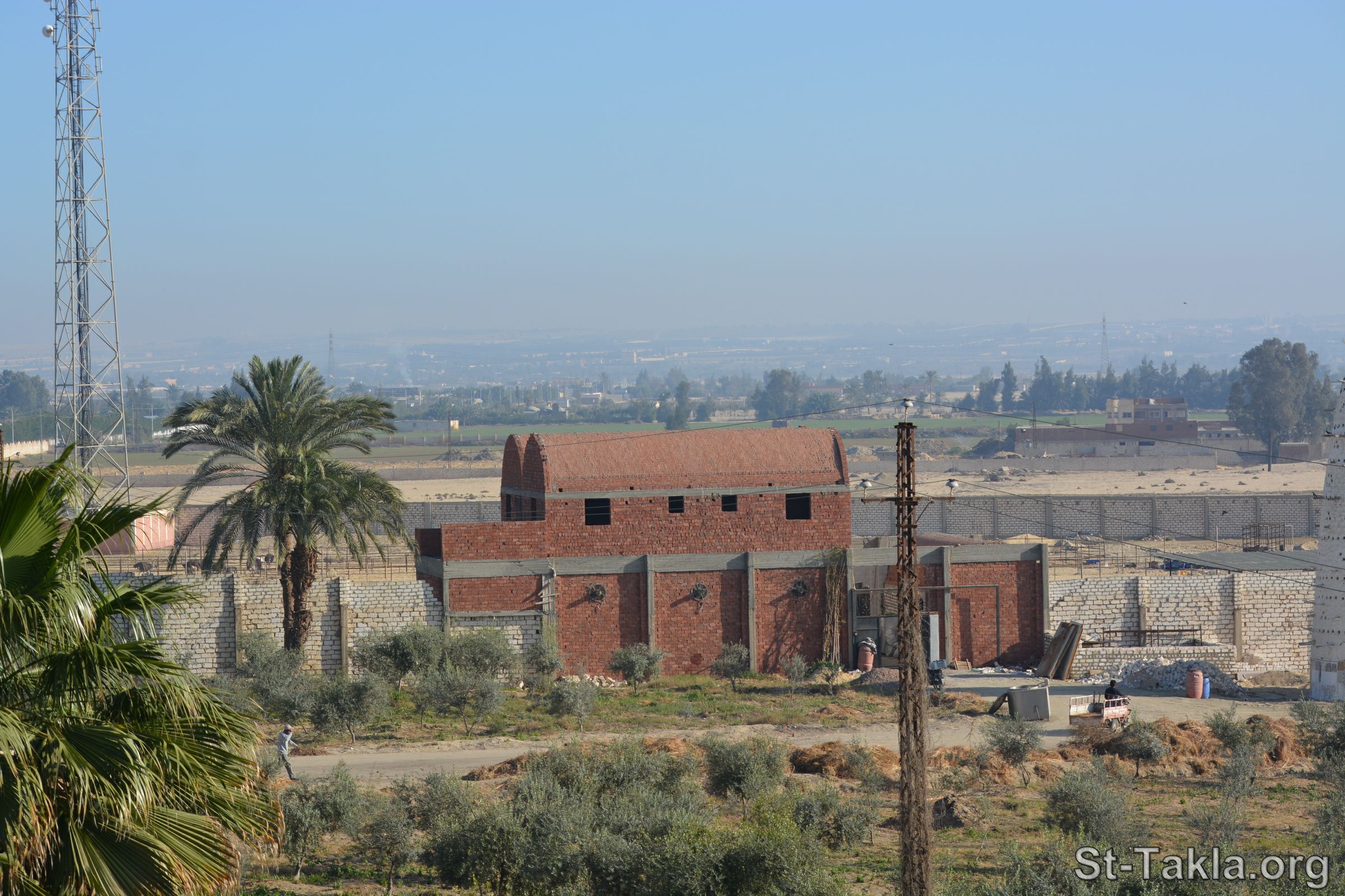 Image: Roof of the Retreat House, St Pishoy Monastery, Wadi El Natrun ...