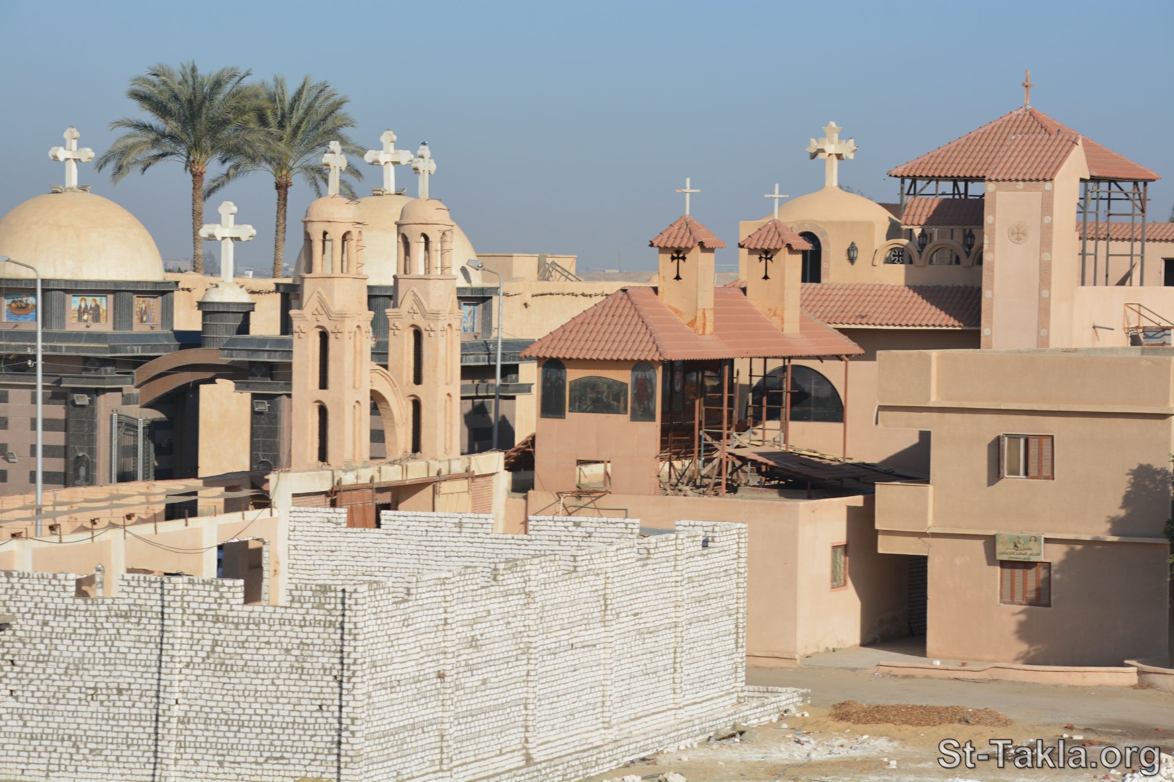 Image: Roof of the Retreat House, St Pishoy Monastery, Wadi El Natrun ...
