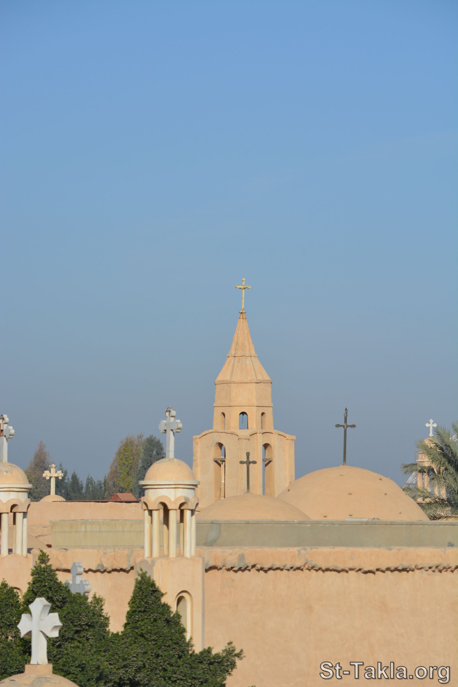 Image: Roof of the Retreat House, St Pishoy Monastery, Wadi El Natrun ...