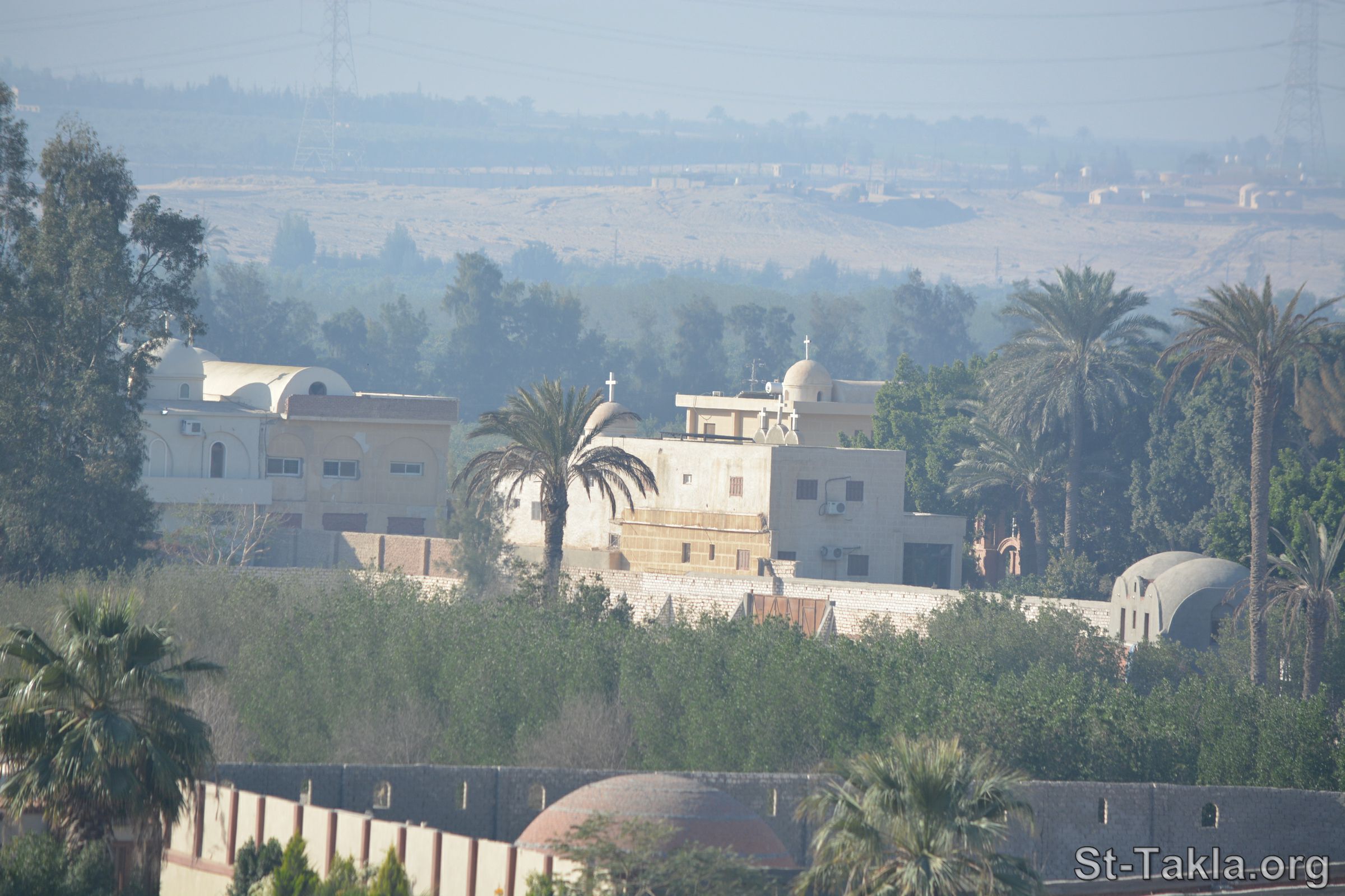 Image: Roof of the Retreat House, St Pishoy Monastery, Wadi El Natrun ...