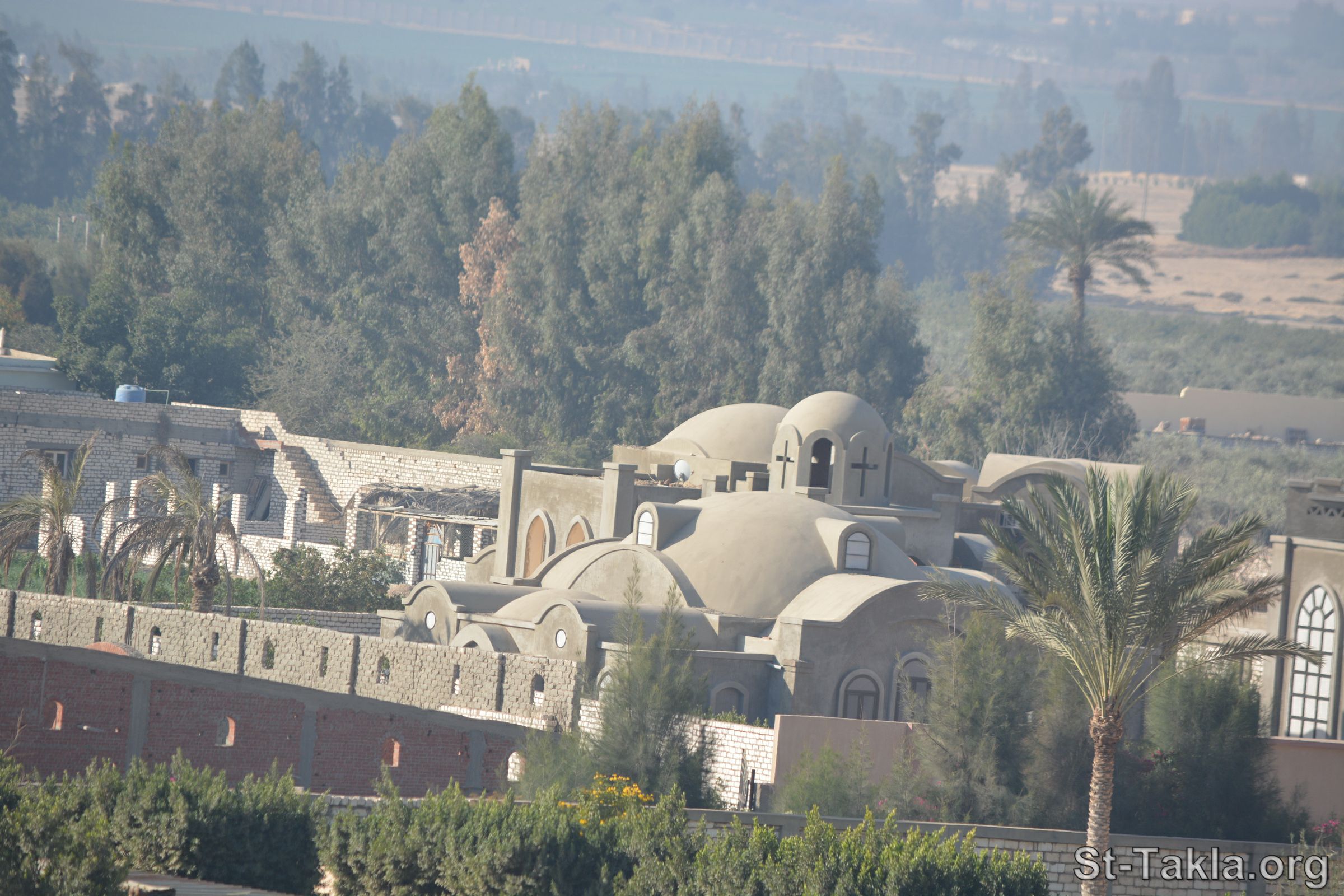 Image: Roof of the Retreat House, St Pishoy Monastery, Wadi El Natrun ...
