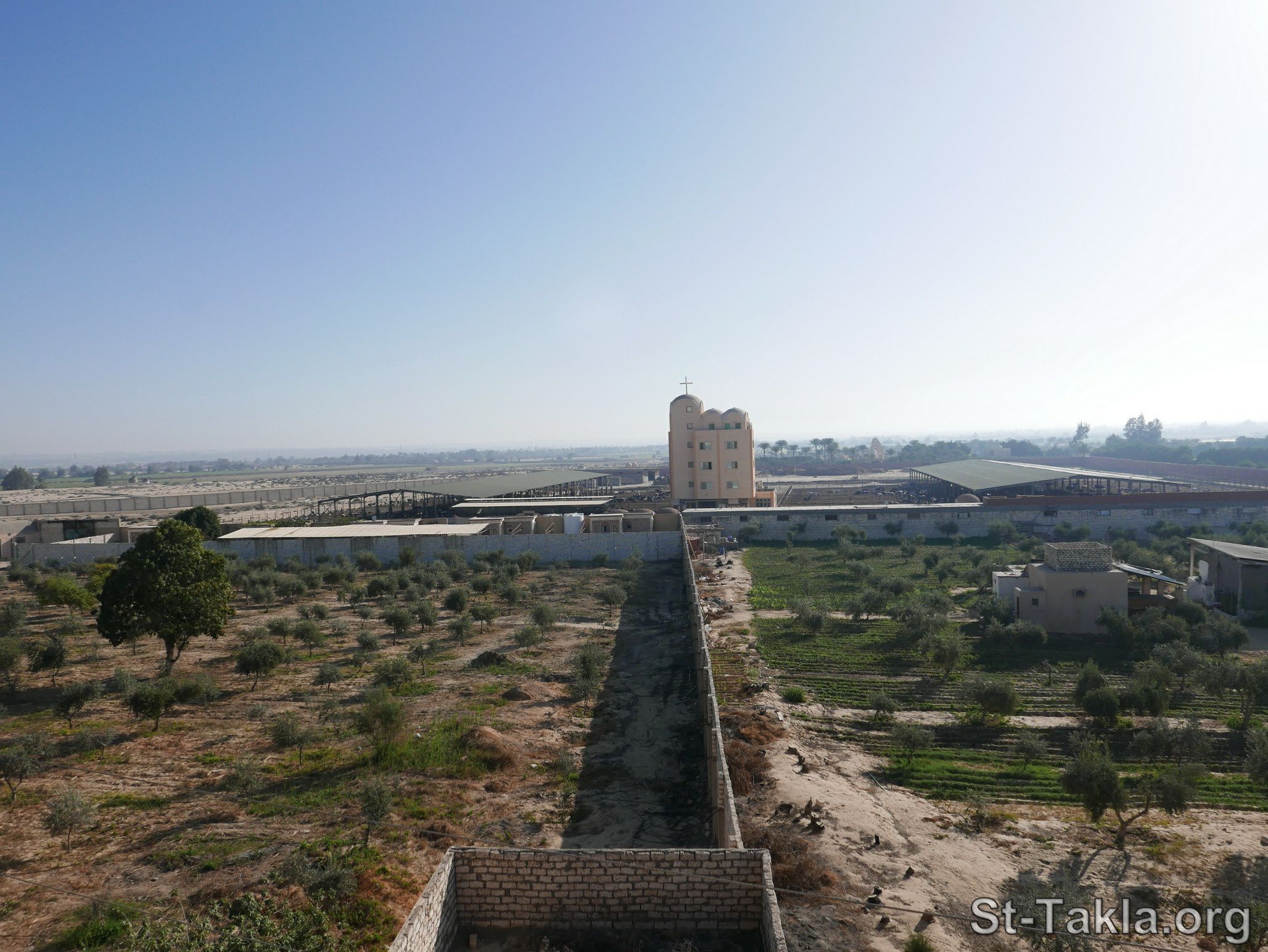 Image: Roof of the Retreat House, St Pishoy Monastery, Wadi El Natrun ...