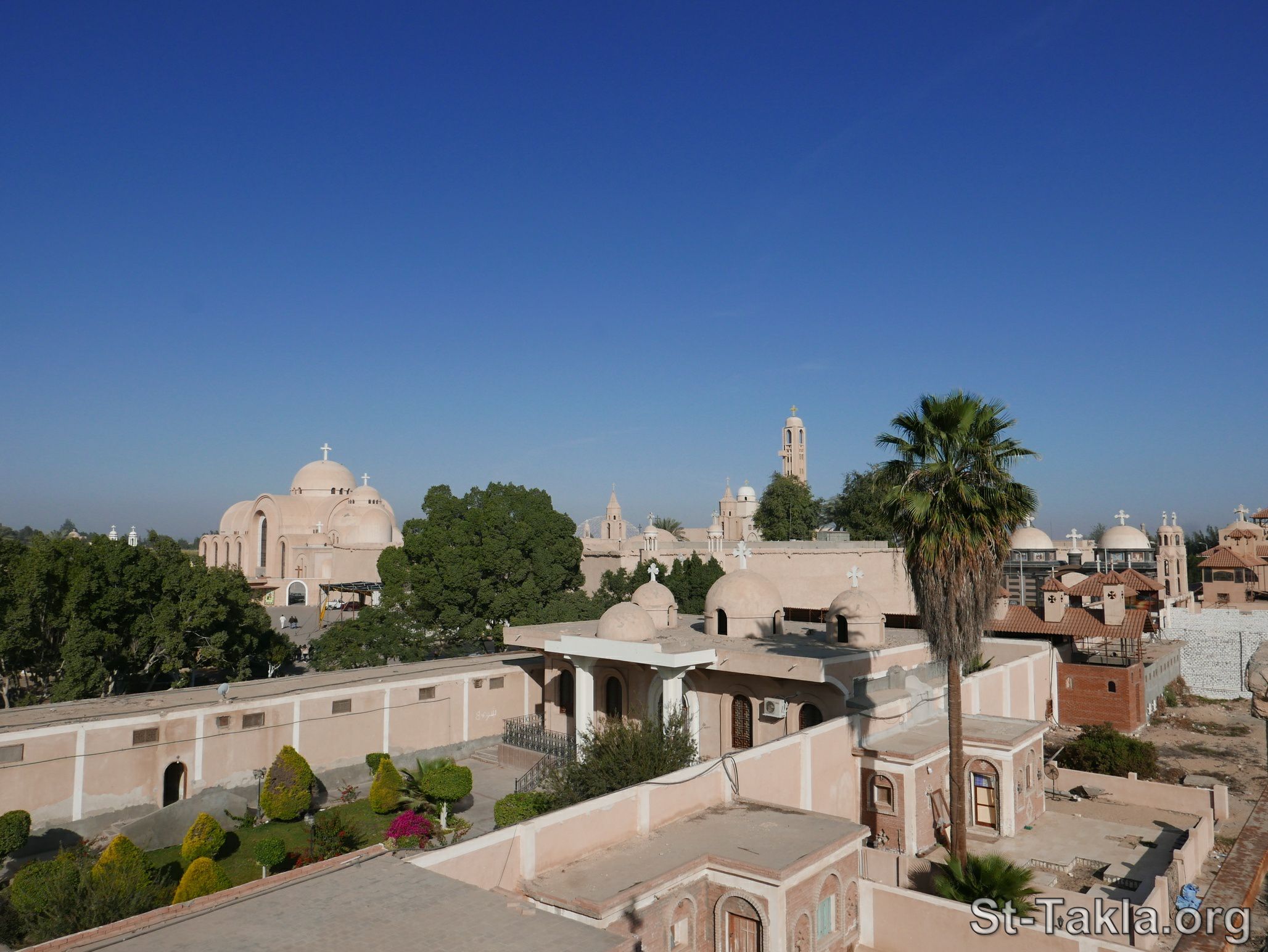 Image: Roof of the Retreat House, St Pishoy Monastery, Wadi El Natrun ...