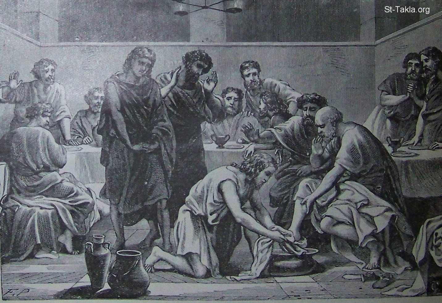 Image: Jesus washing Peter's feet