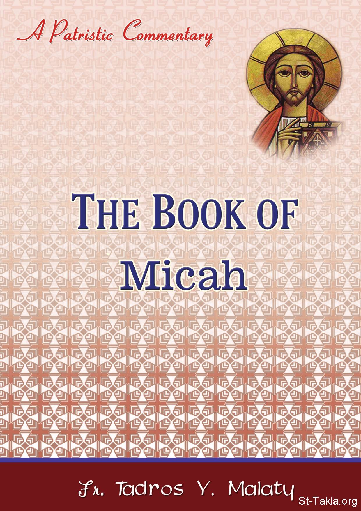 Image: fr tadros malaty book cover en ot patristic 38