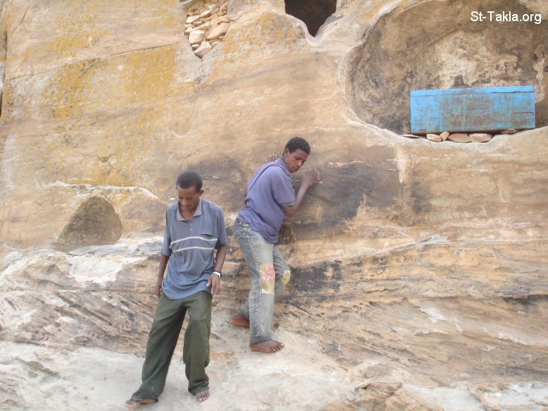 232- The cave of Saint Takla Himanot in Debre Damo Monastery مغارة ...