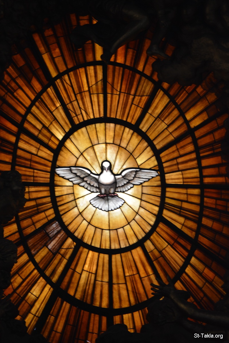Jesus Sending the Holy Spirit - Divinity of Christ | St-Takla.org