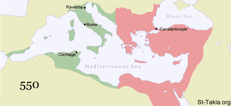 The Byzantine Empire الإمبراطورية البيزنطية - Bible Maps أطلس الكتاب ...